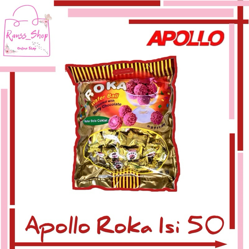 Jual Apollo Roka Wafer Ball isi 50 dan 70 pcs | Shopee Indonesia