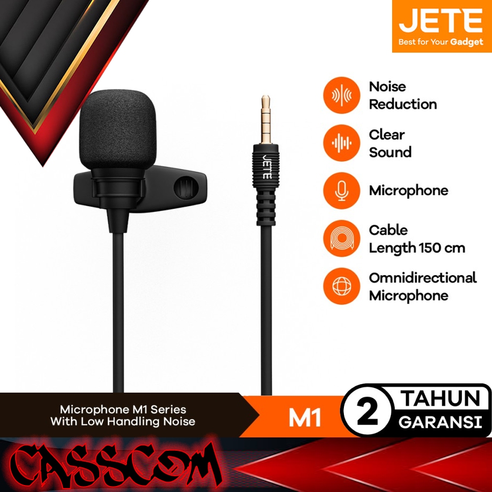 Jual JETE M1 Microphone Clip On - Mic External - Garansi Resmi 2 Tahun ...