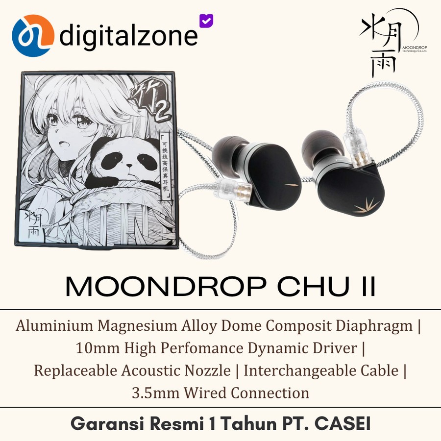 Jual Moondrop CHU II IEM Garansi Resmi CASEI - Moondrop Chu 2 | Shopee ...