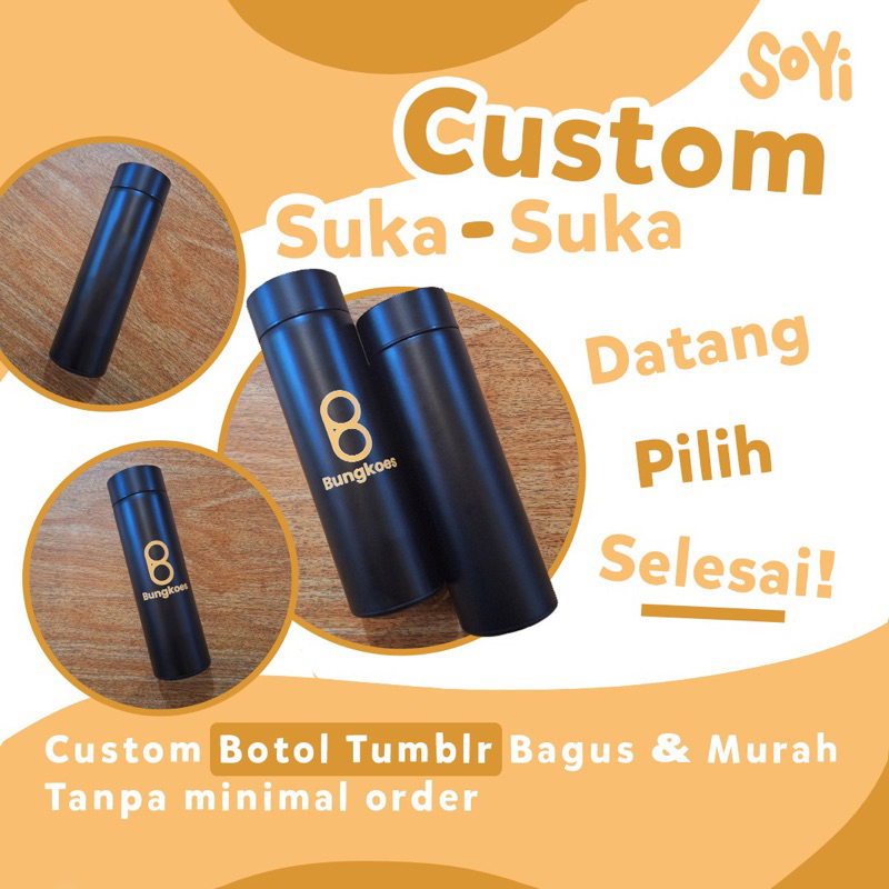 Jual Tumblr Stainless Custom | Shopee Indonesia