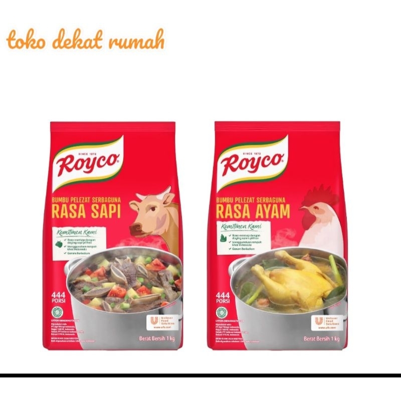 Jual ROYCO 1 KG RASA AYAM DAN SAPI EXP AGUSTUS 2025 | Shopee Indonesia