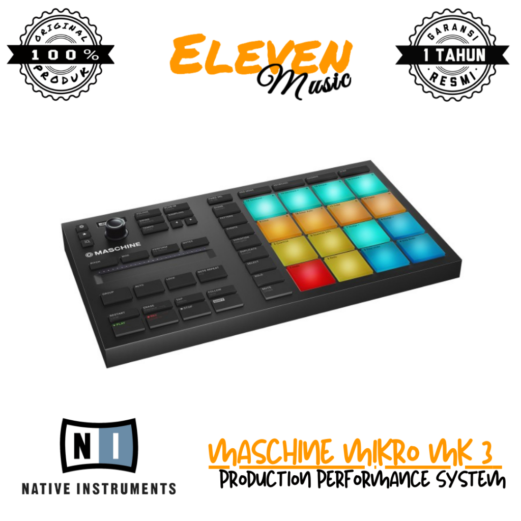 Jual Native Instruments Maschine Mikro MK3 Drum Controller Musical ...