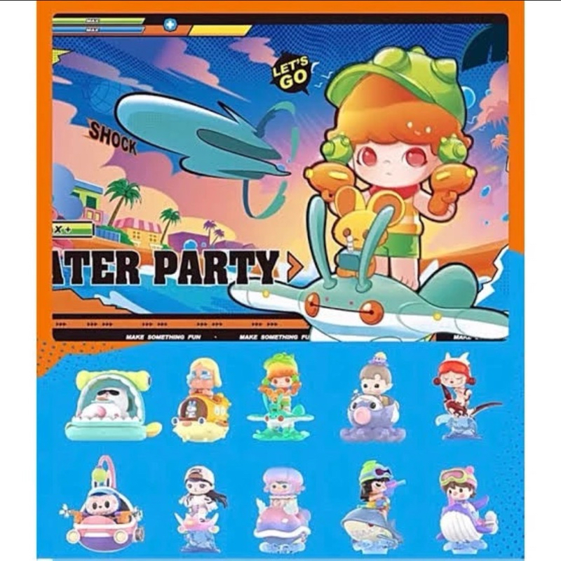 Jual Pop Mart Water Party Series Blind Box Mini Figure Blindbox Popmart ...