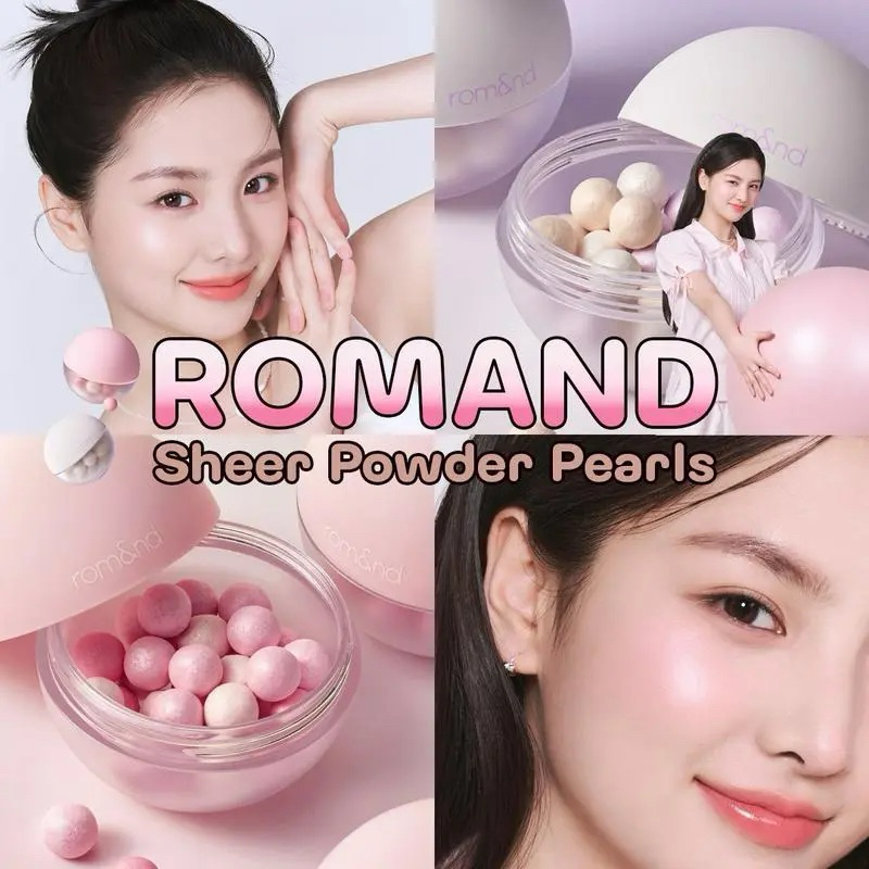 Jual ROMAND pearl glow blush highlight powder original | Shopee Indonesia