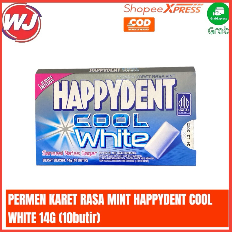 Jual HAPPYDENT PERMEN KARET MINT COOL WHITE | Shopee Indonesia Jual HAPPYDENT PERMEN KARET MINT COOL WHITE | Shopee Indonesia