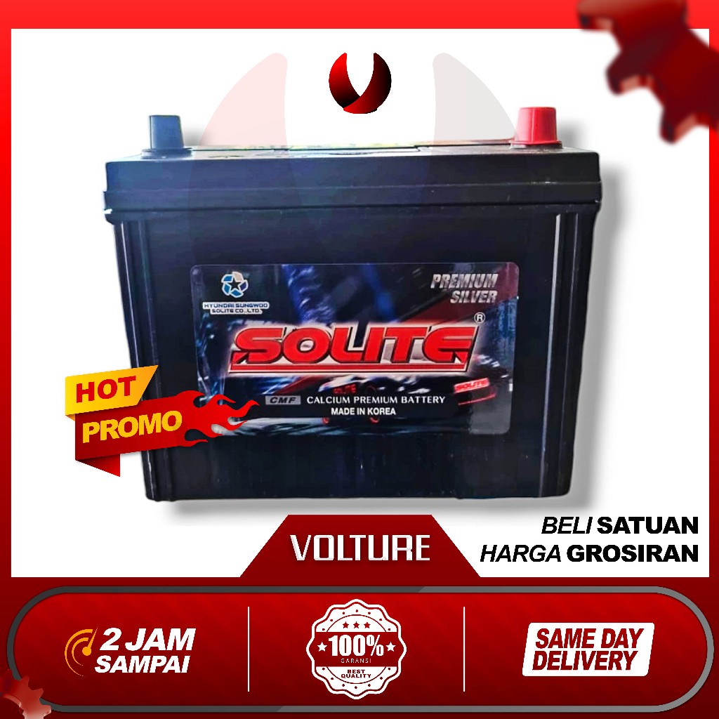 Jual Aki mobil Kering mf Solite calcium 85d26L / NX110-5L 68Ah OEM hyundai dan kia bergaransi ...