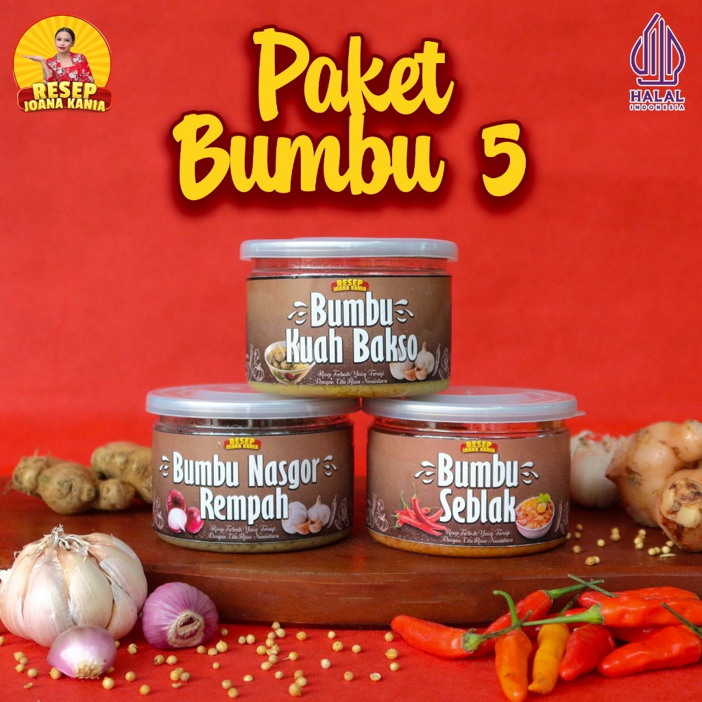 Jual Paket Hemat 5, Bumbu RSJ / Bumbu Kuah Bakso, Nasgor Rempah, Seblak ...