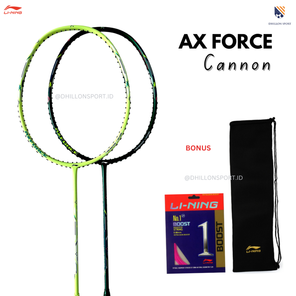 Jual Raket badminton Lining AX FORCE CANNON / AXFORCE Original | Shopee ...