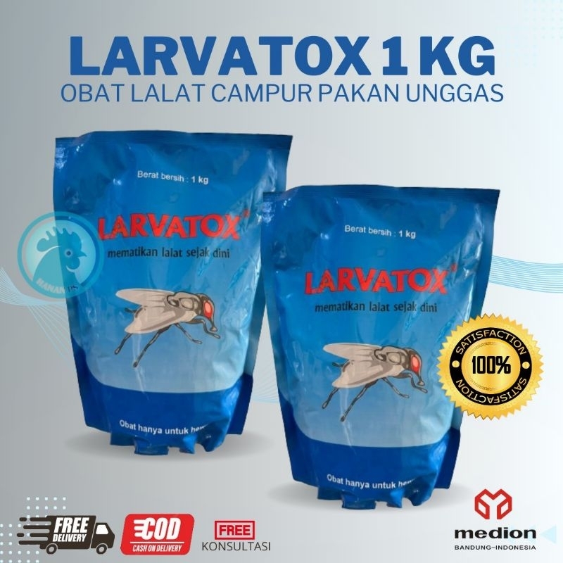 Jual LARVATOX 1 kg - Mengatasi Lalat Ayam Sapi Kambing Domba Unggas ...