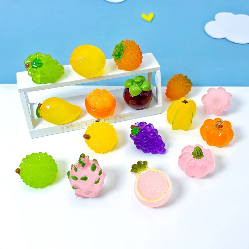 Jual (1pcs) H78 GID Miniatur Resin 3D Bentuk Buah Buahan / DIY ...