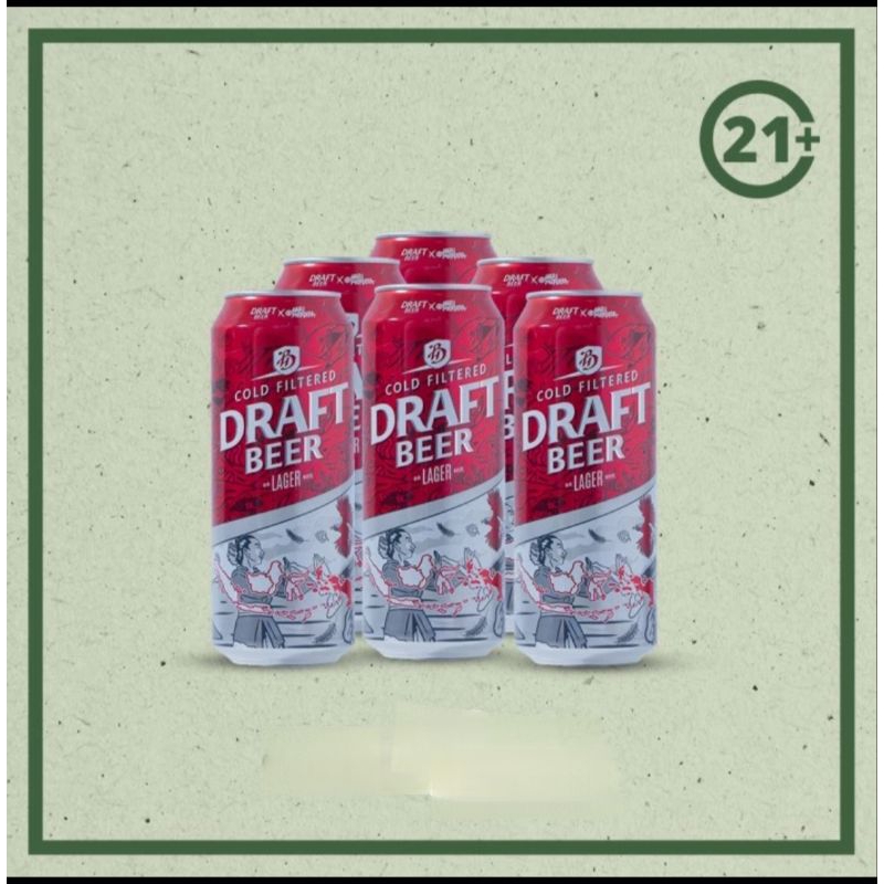 Jual 6 Kaleng Draft Beer 500ml | Shopee Indonesia