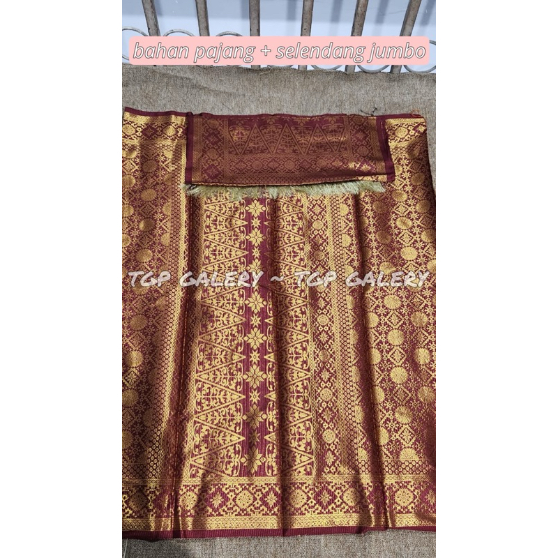 Jual ( COD ) Songket Semi Palembang / Songket Dan Selendang Jumbo ...