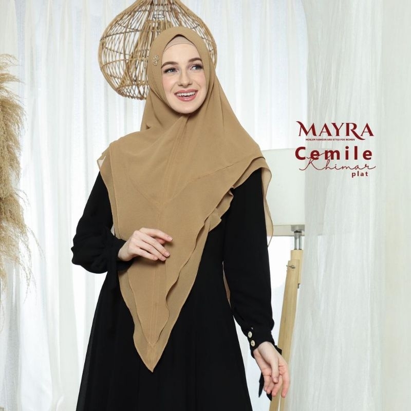 Jual KHIMAR CEMILE PLAT ORI BY MAYRA | Shopee Indonesia