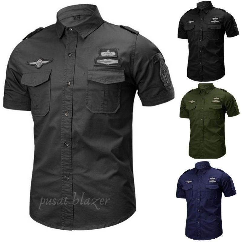 Jual KEMEJA TACTICAL PRIA LENGAN PENDEK/KEMEJA PRIA LENGAN PENDEK ...