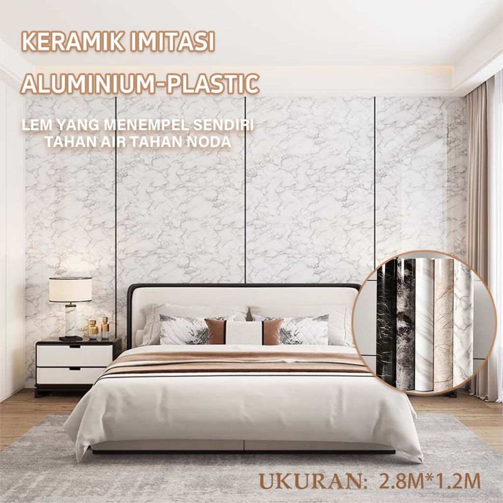 Jual Stiker Dinding Busa Ubin / Keramik Imitasi Aluminium-Plastic ...