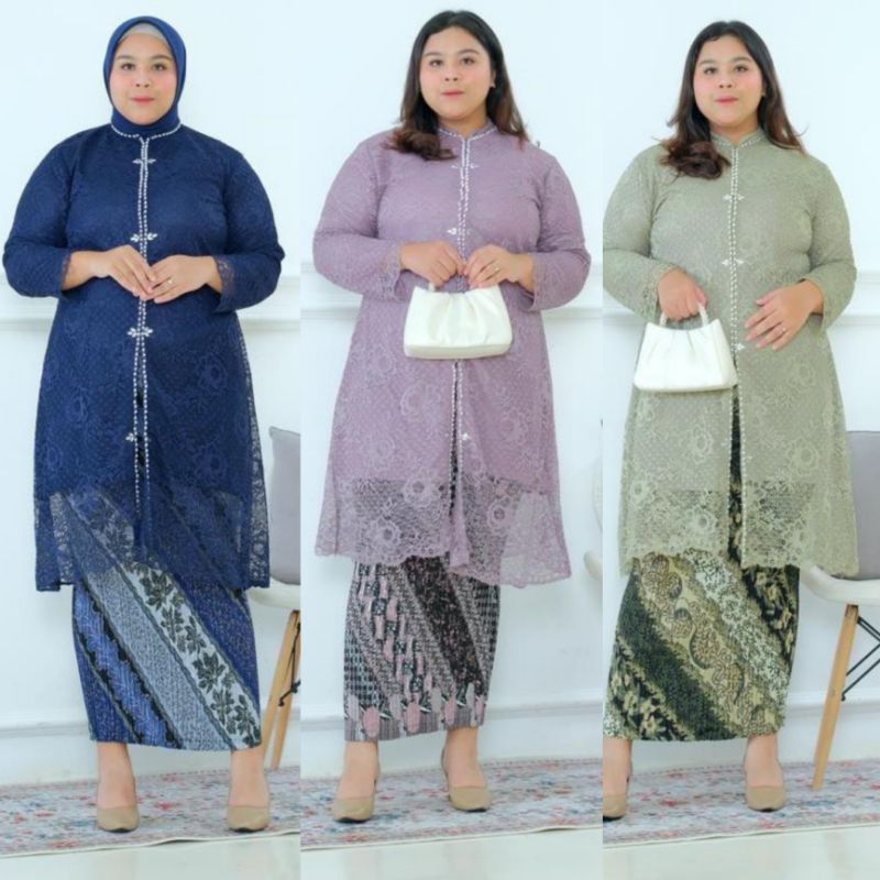 Jual Atasa Kebaya Jumbo 5XL Ld 140 Kebaya Tunik Payet Jumbo NJ Baju Kondangan Big Size | Shopee ...
