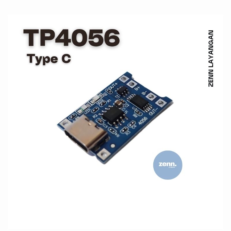 Jual Modul Cas TP4056 USB Type C Lithium Battery Charging Protection ...