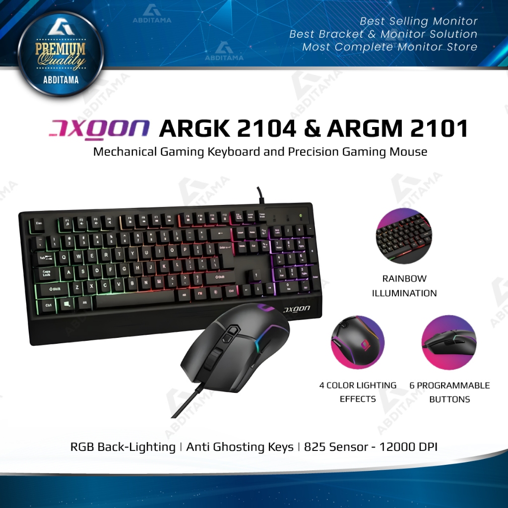 Jual Ultimate Gaming Arsenal AXGON ARGK 2104 Keyboard & ARGM 2101 Mouse ...