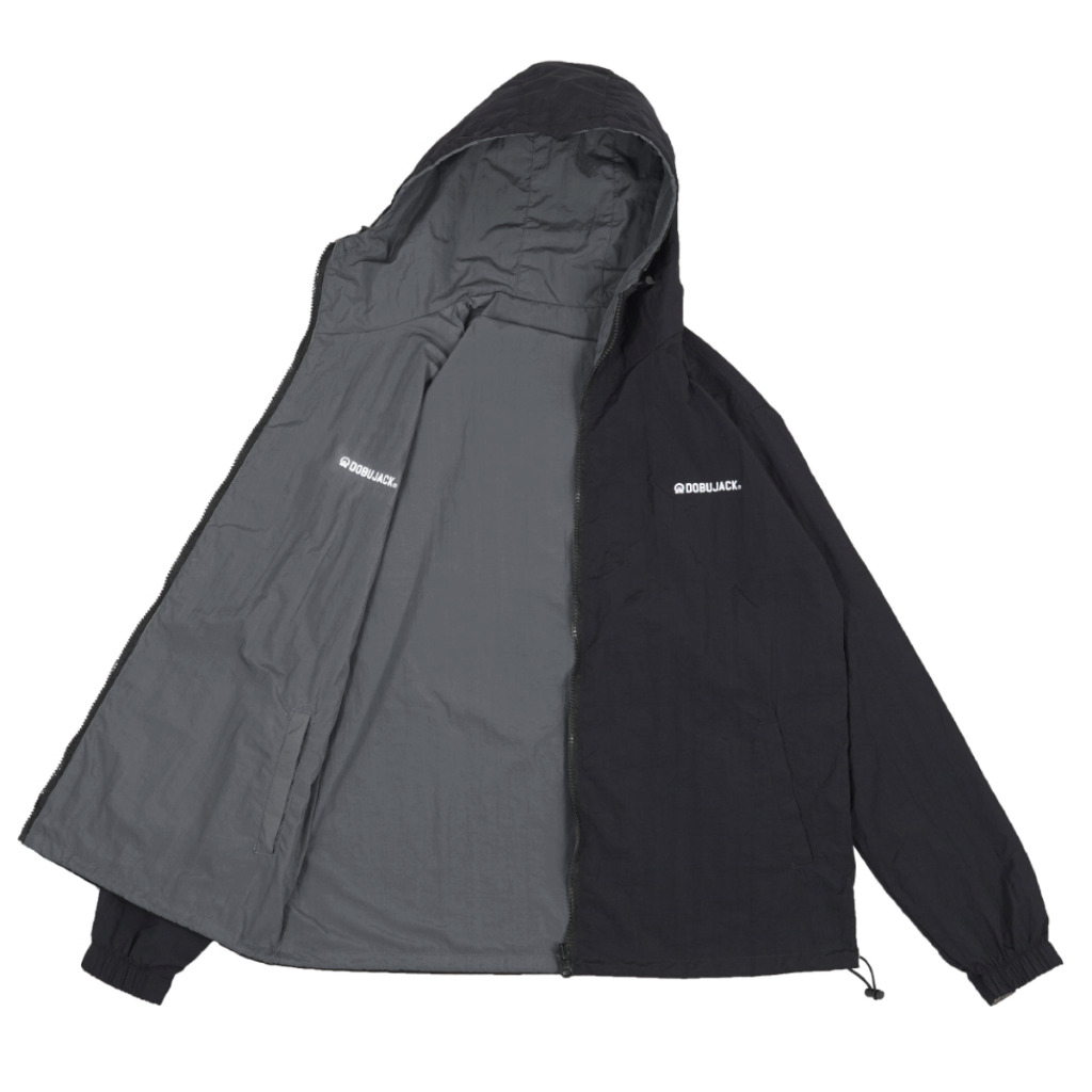 Jual Dobujack Jacket Reversible Holly Black Grey | Shopee Indonesia
