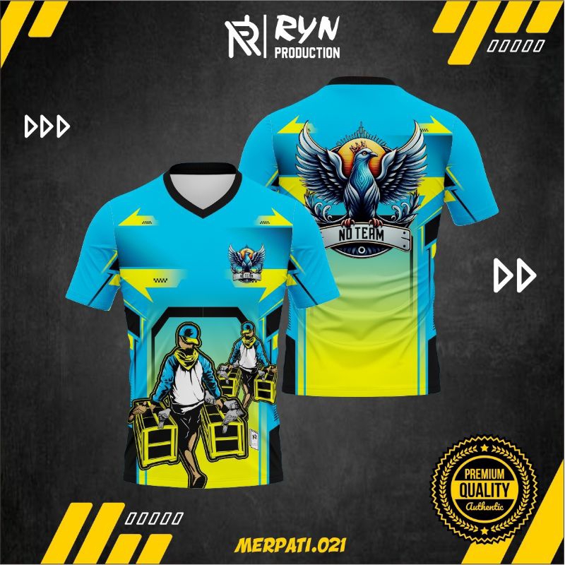 Jual BAJU JERSEY MERPATI/DARA FULL PRINTING CUSTOM NAMA TEAM, LOGO ...