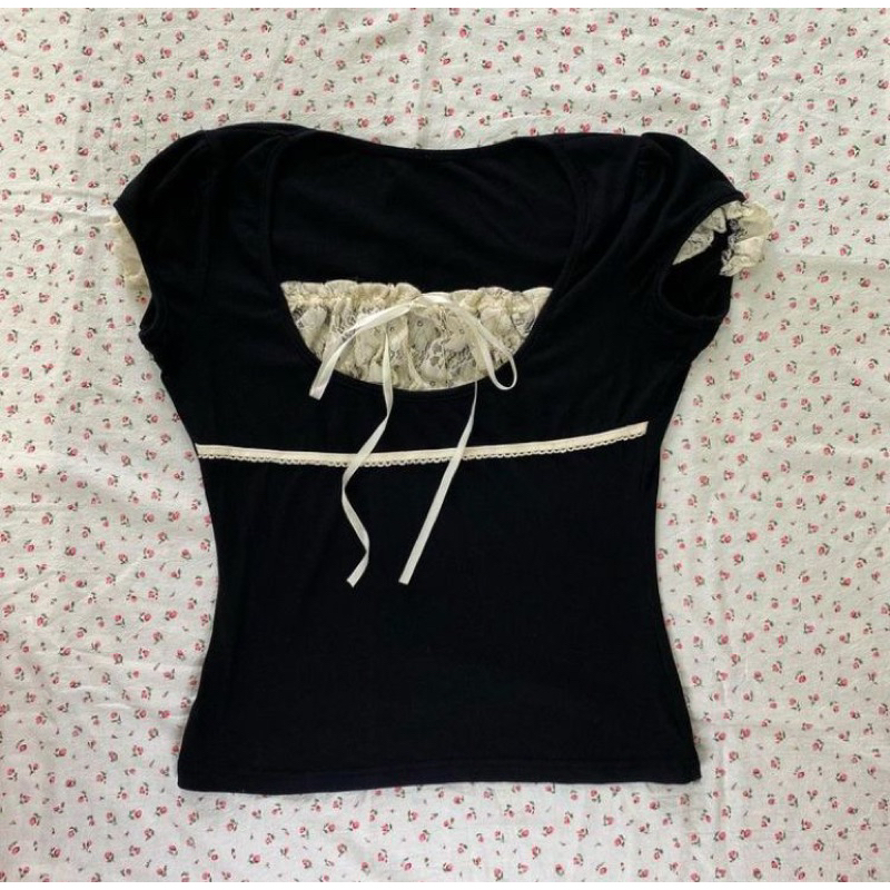 Jual coquette y2k fatal frame milkmaid argyle liz lisa axes femme jirai kei mori kei gothic ...