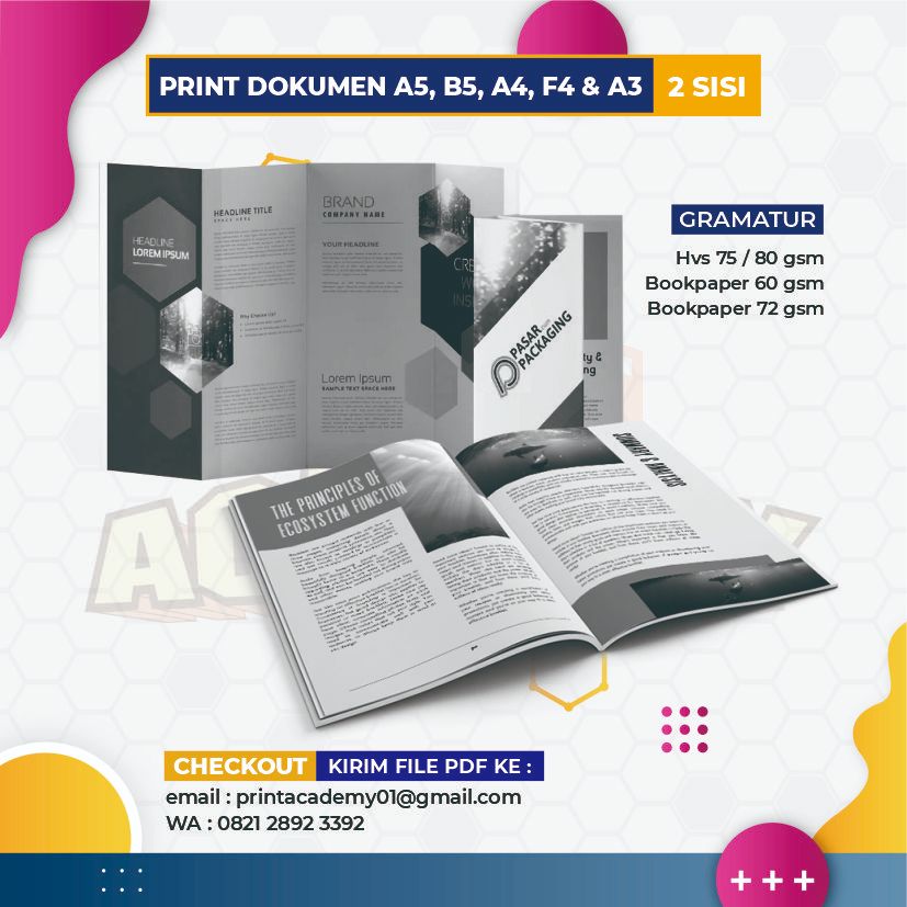 Jual PRINT DOKUMEN CETAK DOKUMEN 2 SISI KUALITAS OFF SET B/W - CETAK A5 ...