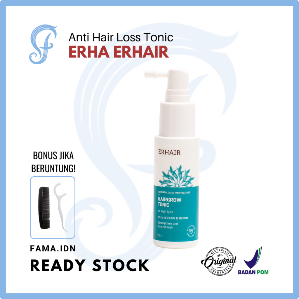 Jual ERHA ERHAIR Anti Hair Loss Tonic Anti Rambut Rontok | Shopee Indonesia