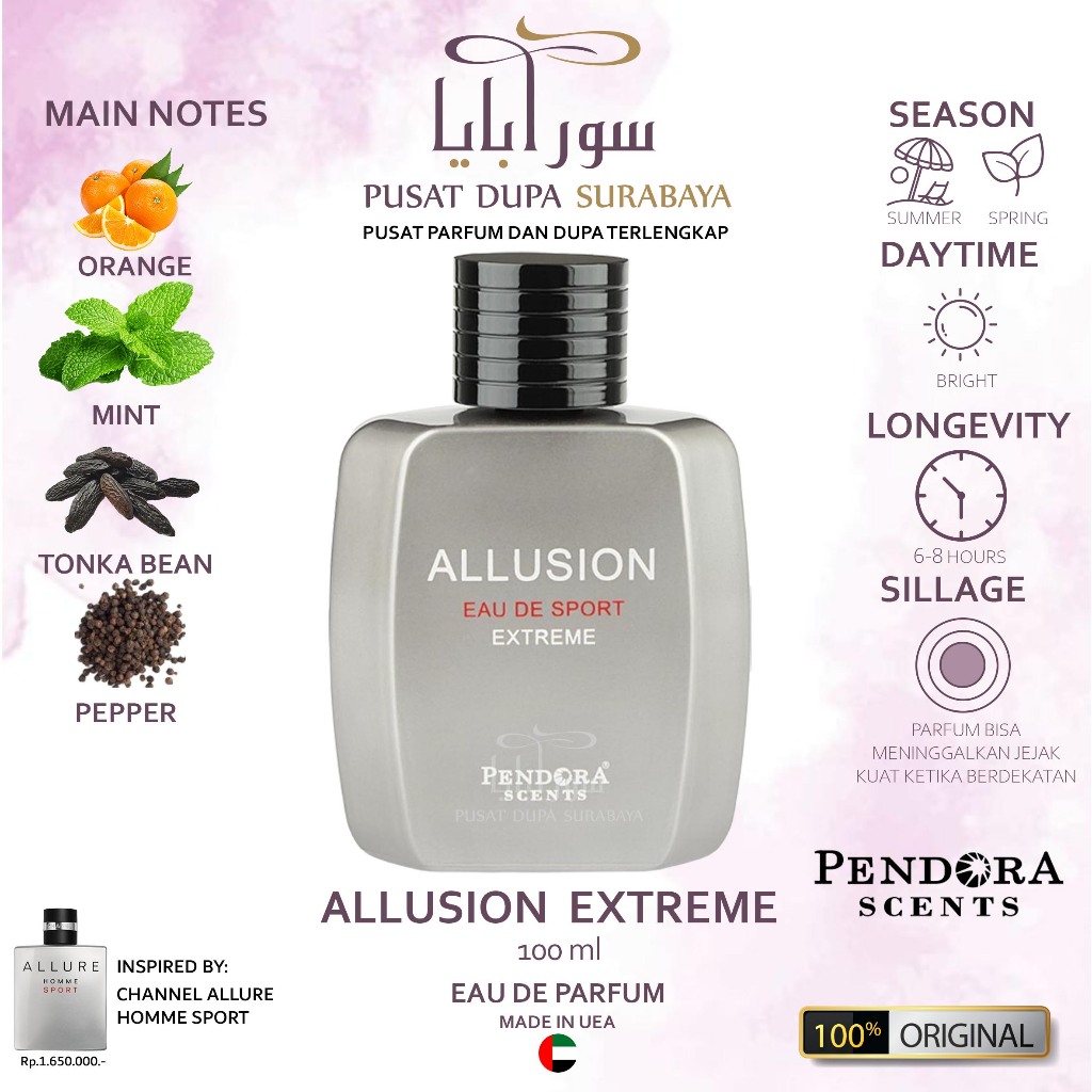 Jual Parfum Asli Arab Original Premium Pendora Scents/allusion extreme ...