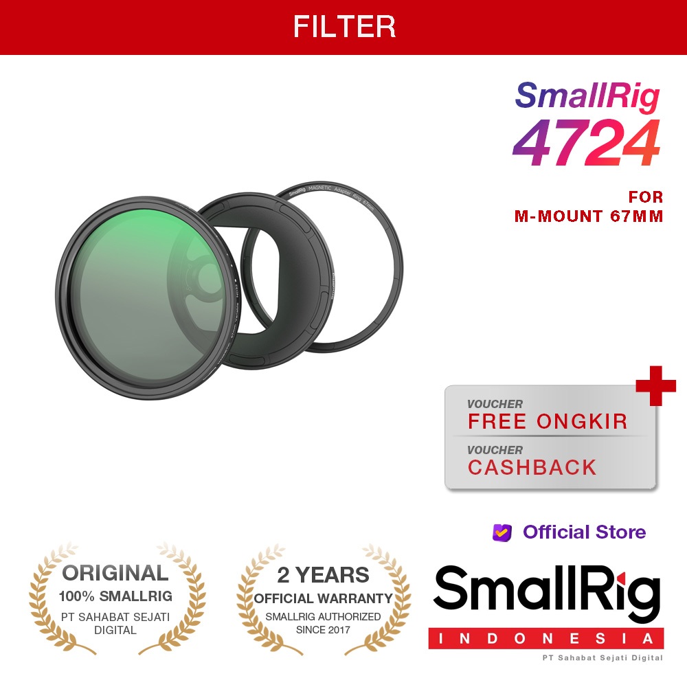 Jual SmallRig Attachable VND Filter Kit ND2-ND32 (1-5 Stop) with M ...
