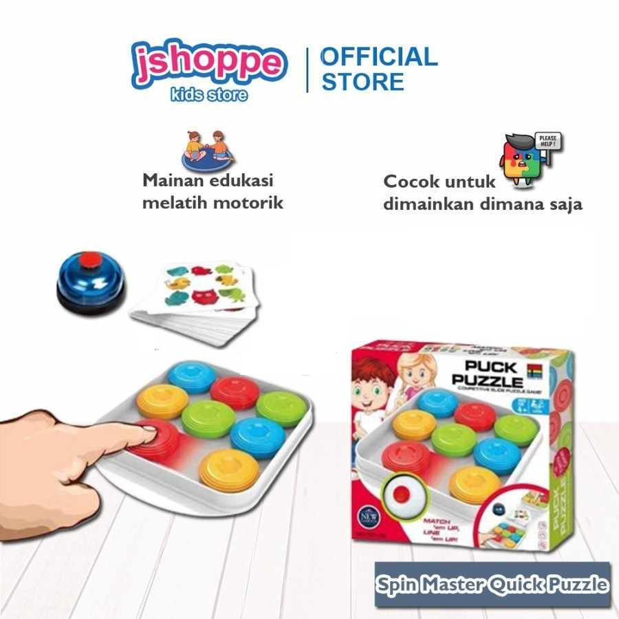 Jual JSHOPPE Puck Puzzle Game / Mainan Kompetitif Slide Puzzle Game ...