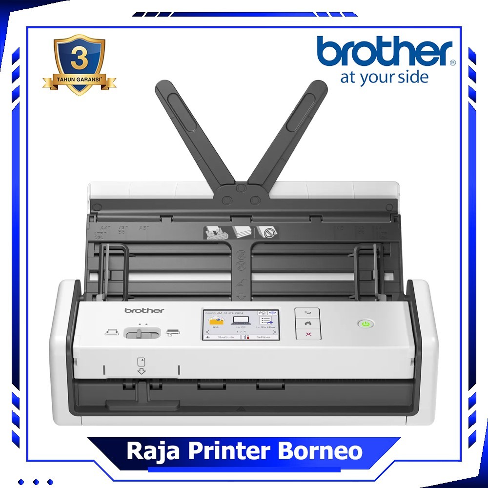 Jual Scanner Brother ADS-1800W Scan Wireless Type-C Duplex ADF Touch ...