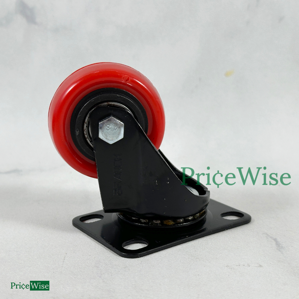 Jual Roda PVC Heavy Duty Hidup 2" 50 mm Branch / Roda Gepeng Trolley ...