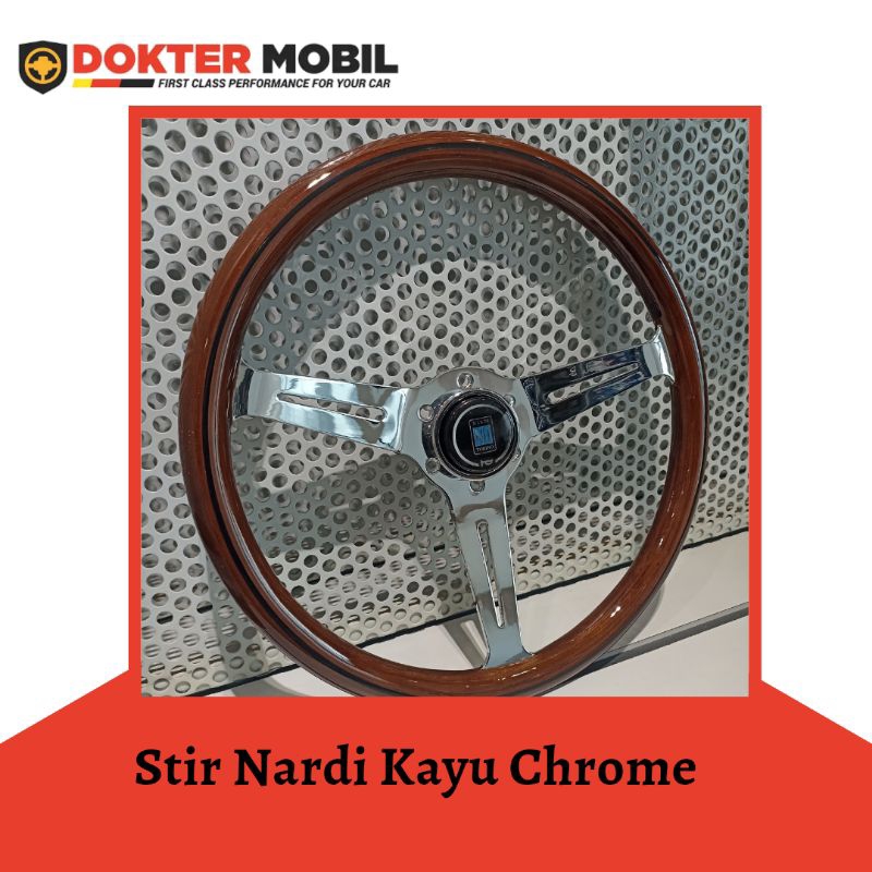 Jual Steering Wheel Nardi / Stir Nardi Kayu Palang Chrome | Shopee ...
