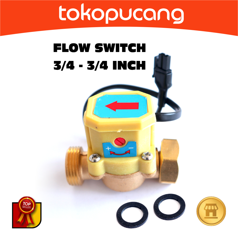 Jual Saklar Otomatis Pompa Air Booster 3/4" Water Flow Switch Brass ...