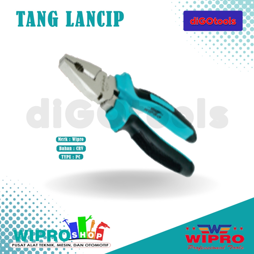 Jual Wipro Tang kombinasi Ukuran 6",7",8" - Combination pliers 6",7",8 ...