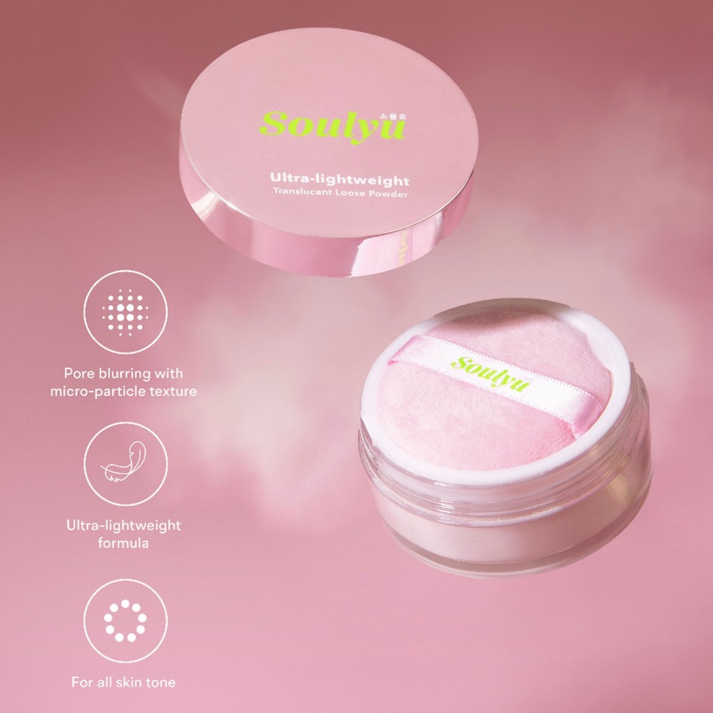Jual Soulyu Ultra Lightweight Translucent Loose Powder 8 G.r | Shopee ...