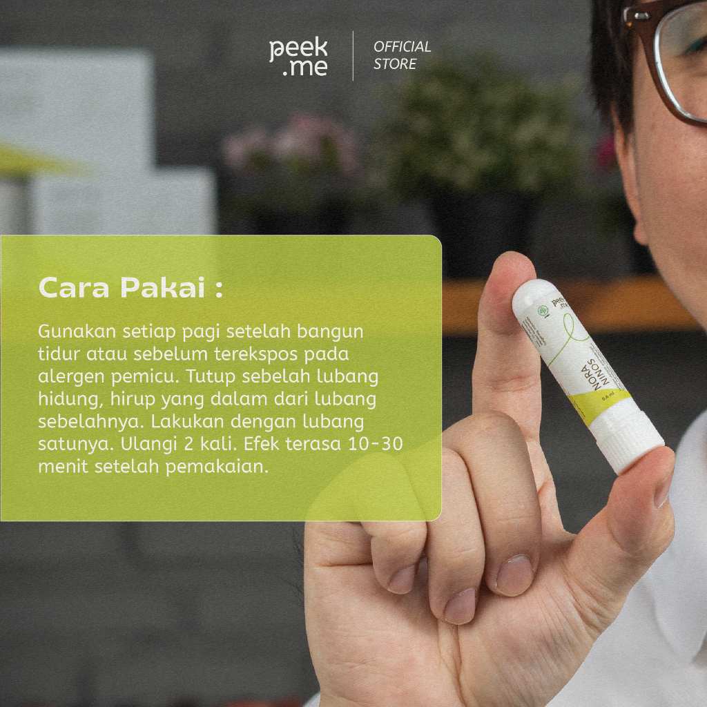 Jual Peek.Me Nora Ninos | Inhaler Nasal Alami & Aman/No Steroid ...
