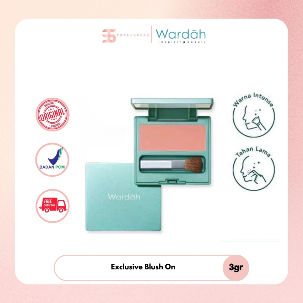 Jual Wardah Exclusive Blush On | Shopee Indonesia