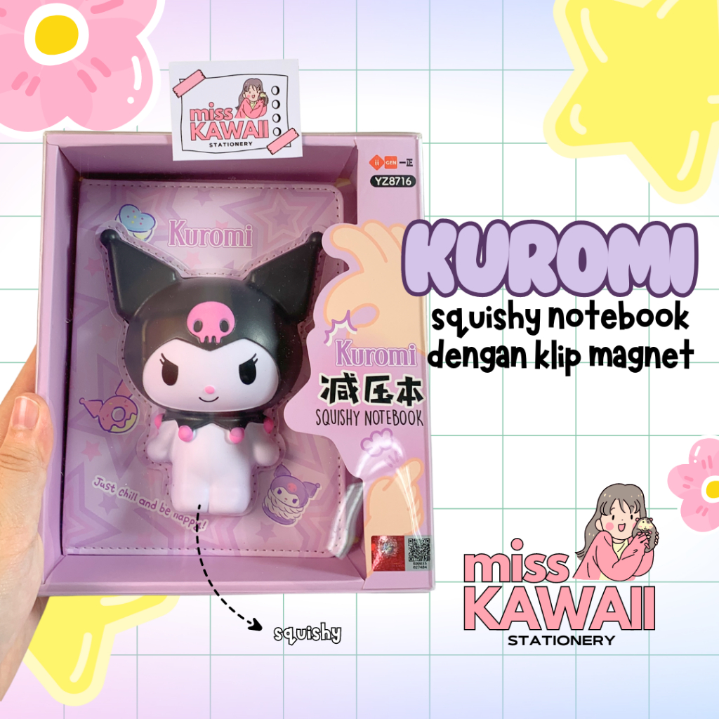 Jual Kuromi Squishy Magnetic Buckle Book/Notebook Squisy/Buku Catatan ...