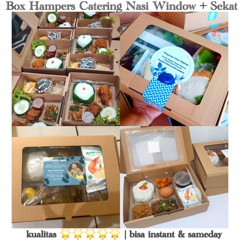 Jual Box Sekat Nasi Catering Full Window untuk Mika 20x20 Kotak Hampers Nasi Kuning Tumpeng Uduk ...
