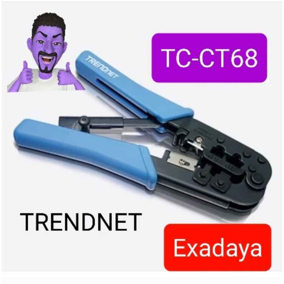 Jual Trendnet TC-CT68 , Crimping Tool RJ11 RJ45 Crimp / Cut / Strip ...