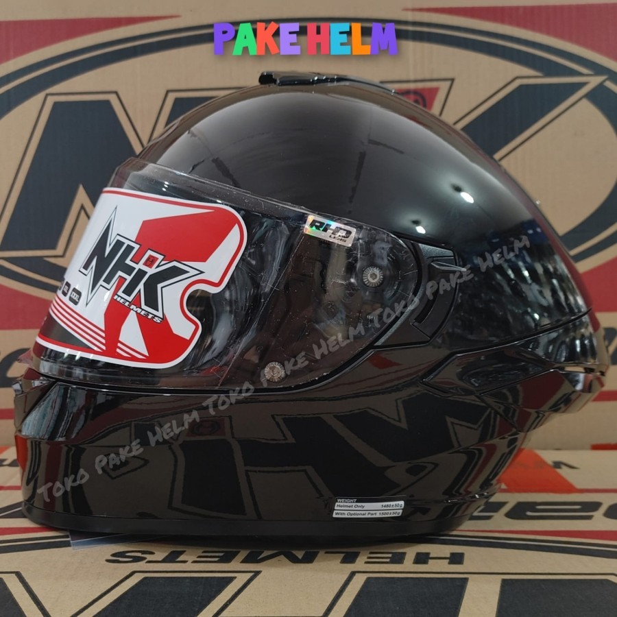 Jual HELM NHK MARK 1 DOUBLE VISOR BLACK GLOSS FULL FACE | Shopee Indonesia
