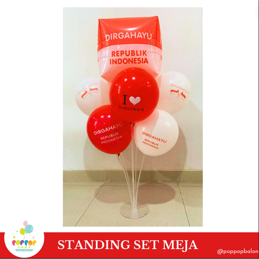 Jual BALON STANDING INDONESIA / BALON PAKET STANDING DIRGAHAYU SET ...