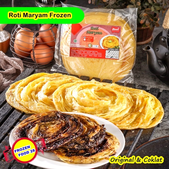 Jual Roti Maryam, Roti Cane, Roti Canai Frozen Isi 5 Mini & Besar ...