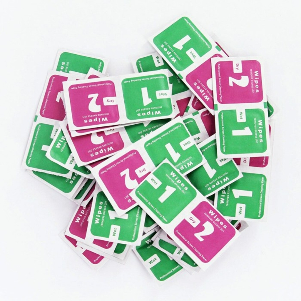 Jual Tisu Pembersih Layar HP Tisue Tempered Glass Antigores Wipes Basah ...