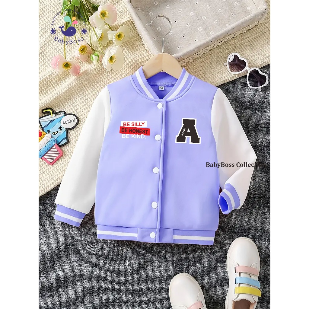 Jual Jaket Varsity Anak Usia 2-12 Tahun /Jaket Baseball Cewek Cowok ...