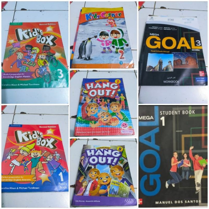 Jual Hang out student book. Cambridge Kids box. kids corner. Mega goal ...