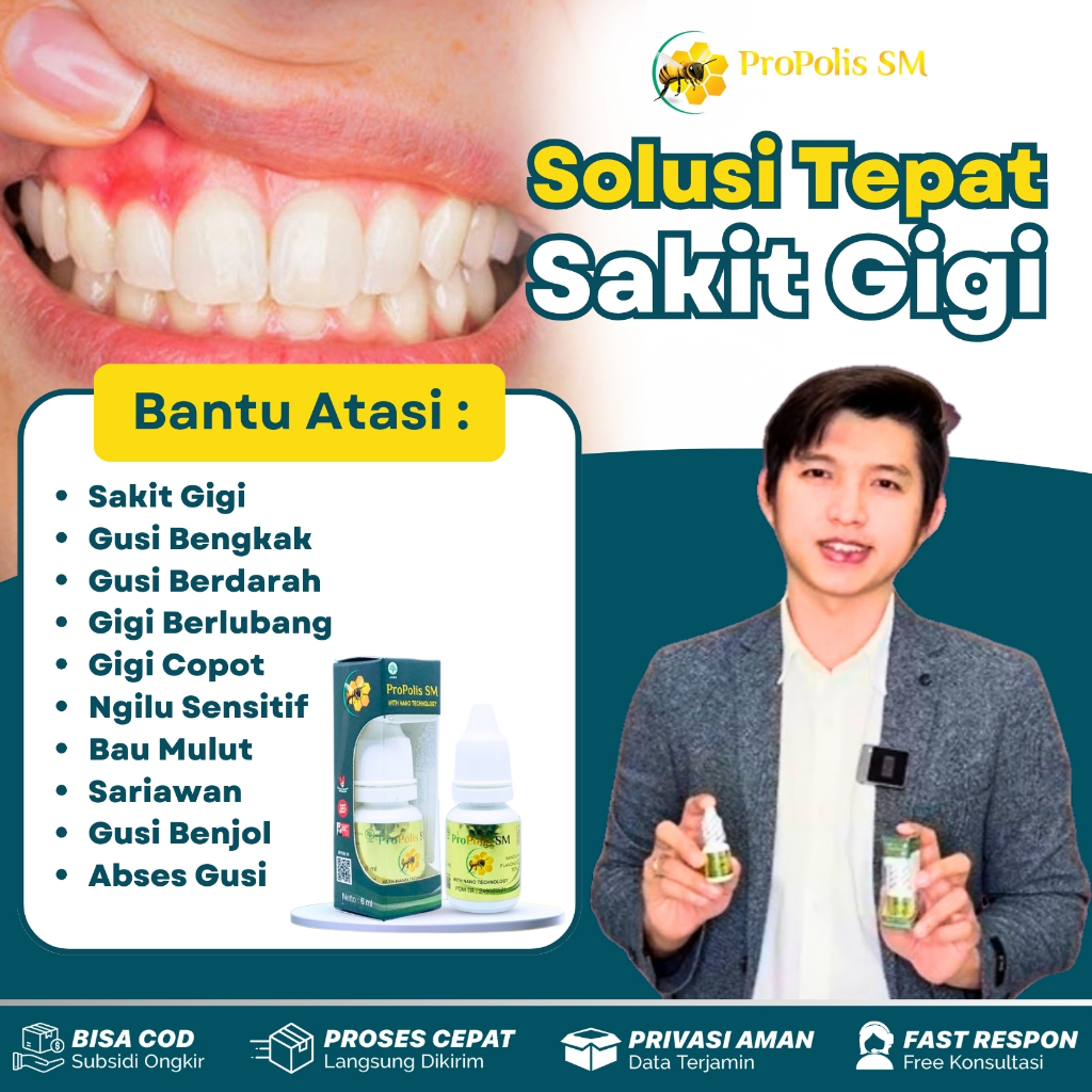 Jual OBat Sakit Gigi Gusi Bengkak Turun Abses Gusi Radang Infeksi ...
