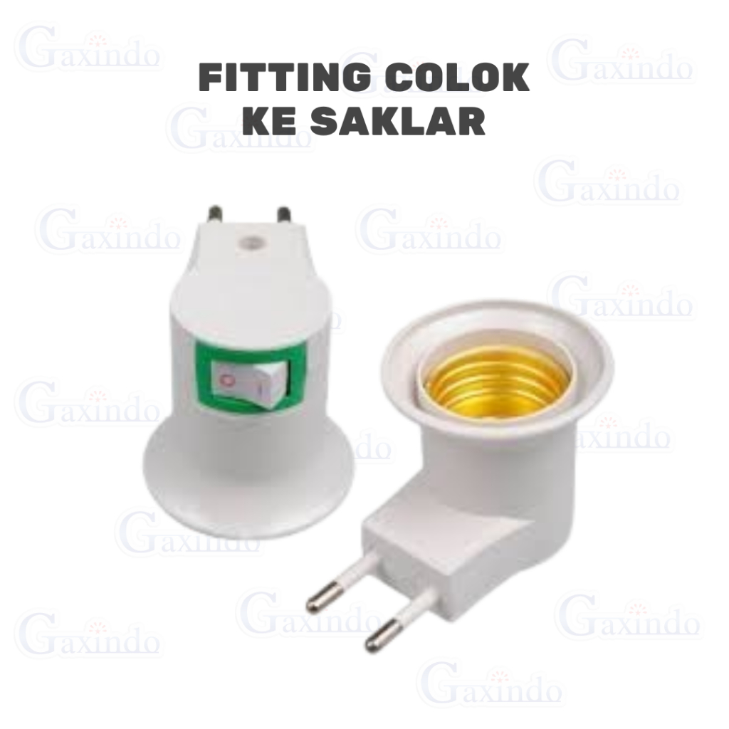 Jual FITTING COLOK ON/OFF F2002 E27 FITTING COLOKAN KE SAKLAR FITTING ...