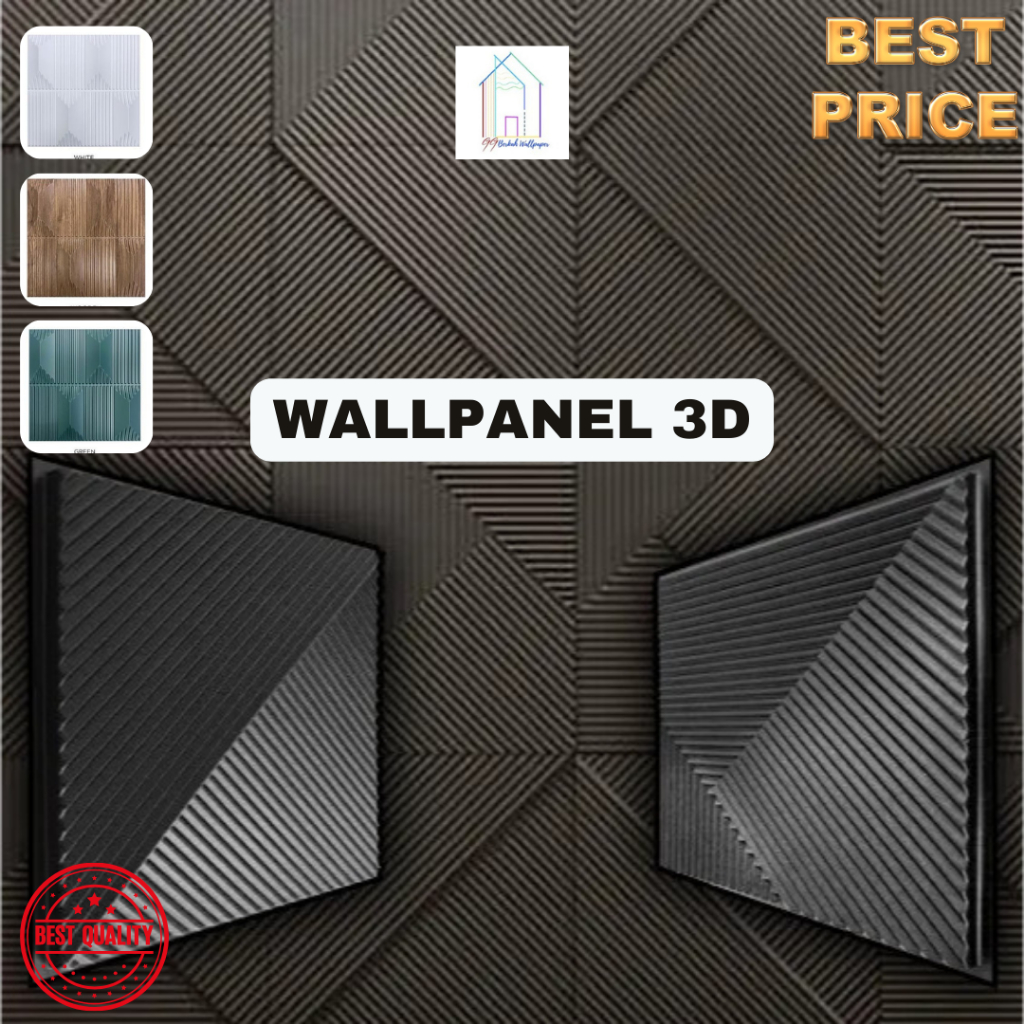 Jual WALLPANEL WOODEN & BLACK | WALLPAPER DINDING DEKORASI | WALL PANEL ...